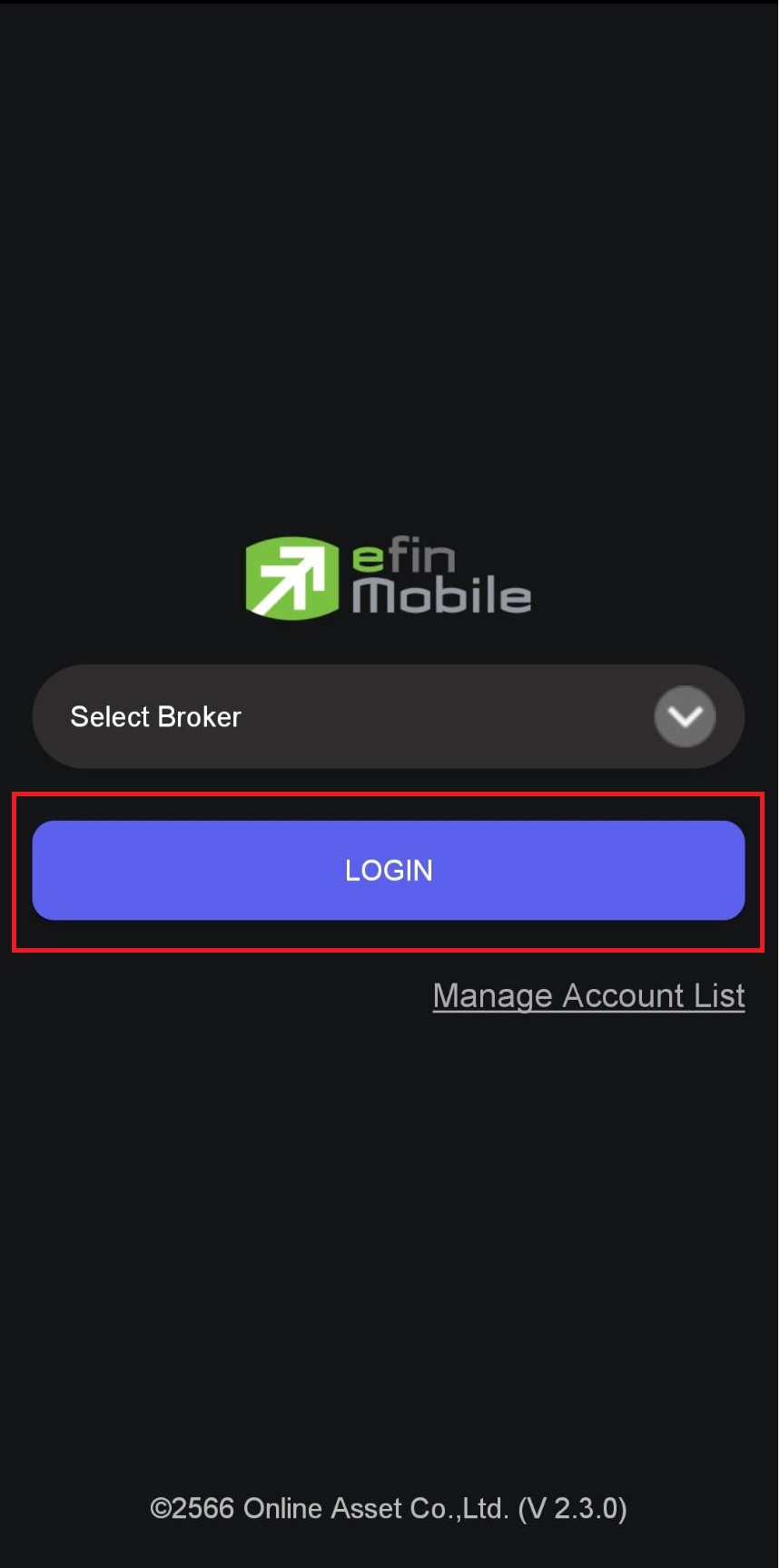 2. วิธีการเข้าใช้งาน eFin Mobile (Member User) – Help Online