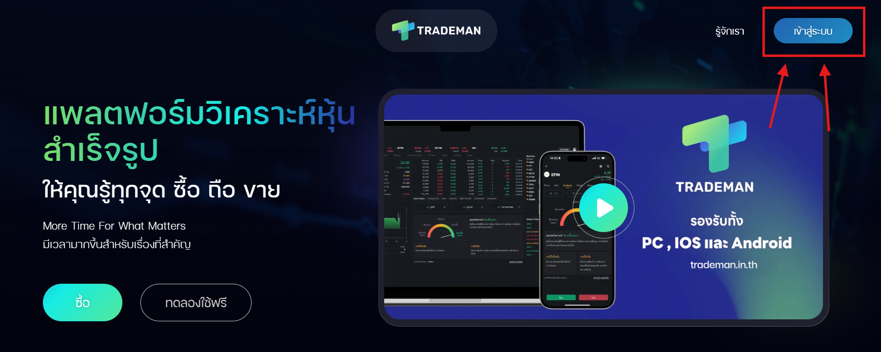 วิธีการเข้าใช้งาน Trademan ผ่าน trademan.in.th – Help Online